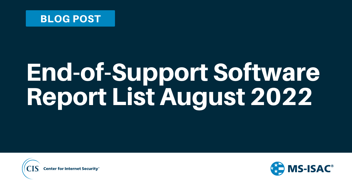End-of-Support Software Report List