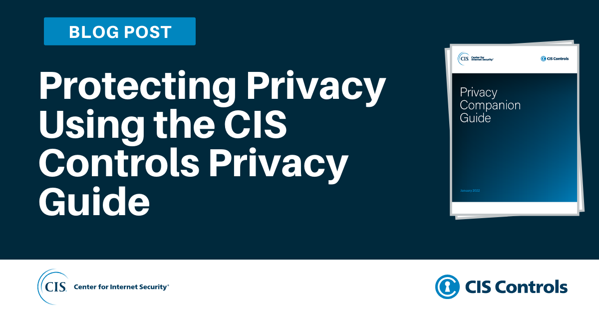 Cis Controls V8 Privacy Companion Guide