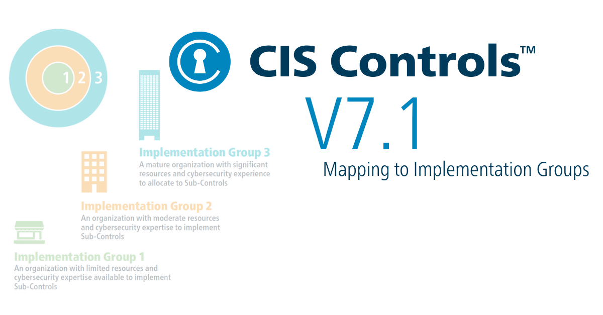 CIS Critical Security Controls V7.1 Implementation Groups