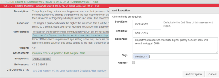 New Features in CIS-CAT Pro v1.1.7 Dashboard