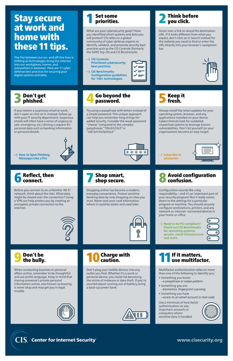 11 Cyber Defense Tips to Stay Secure at Work and Home