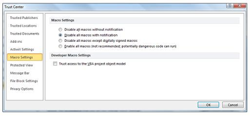Intel Insight: How to Disable Macros