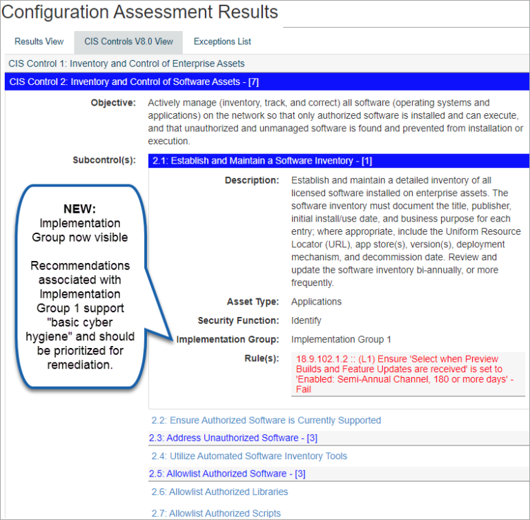 CIS-CAT Pro Dashboard Views of Configuration Data in v2.2.0