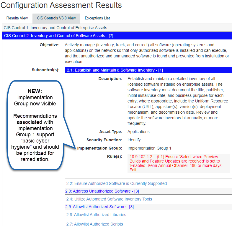 CIS-CAT Pro Dashboard Views of Configuration Data in v2.2.0