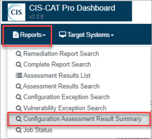 CIS-CAT Pro Dashboard Views of Configuration Data in v2.2.0